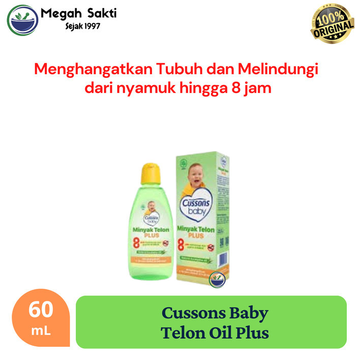 Jual MGS - Cussons Baby Minyak Telon Plus - 60 mL | Minyak Telon Plus 8 ...