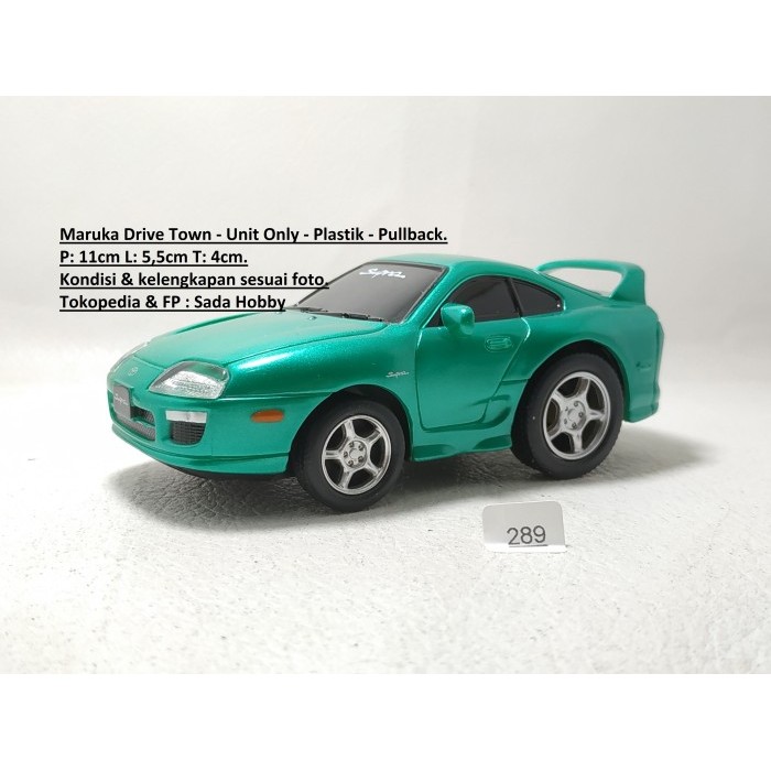 Jual KMS99 Maruka Drive Town Toyota Supra MK4 Green Pullback Car Unit ...