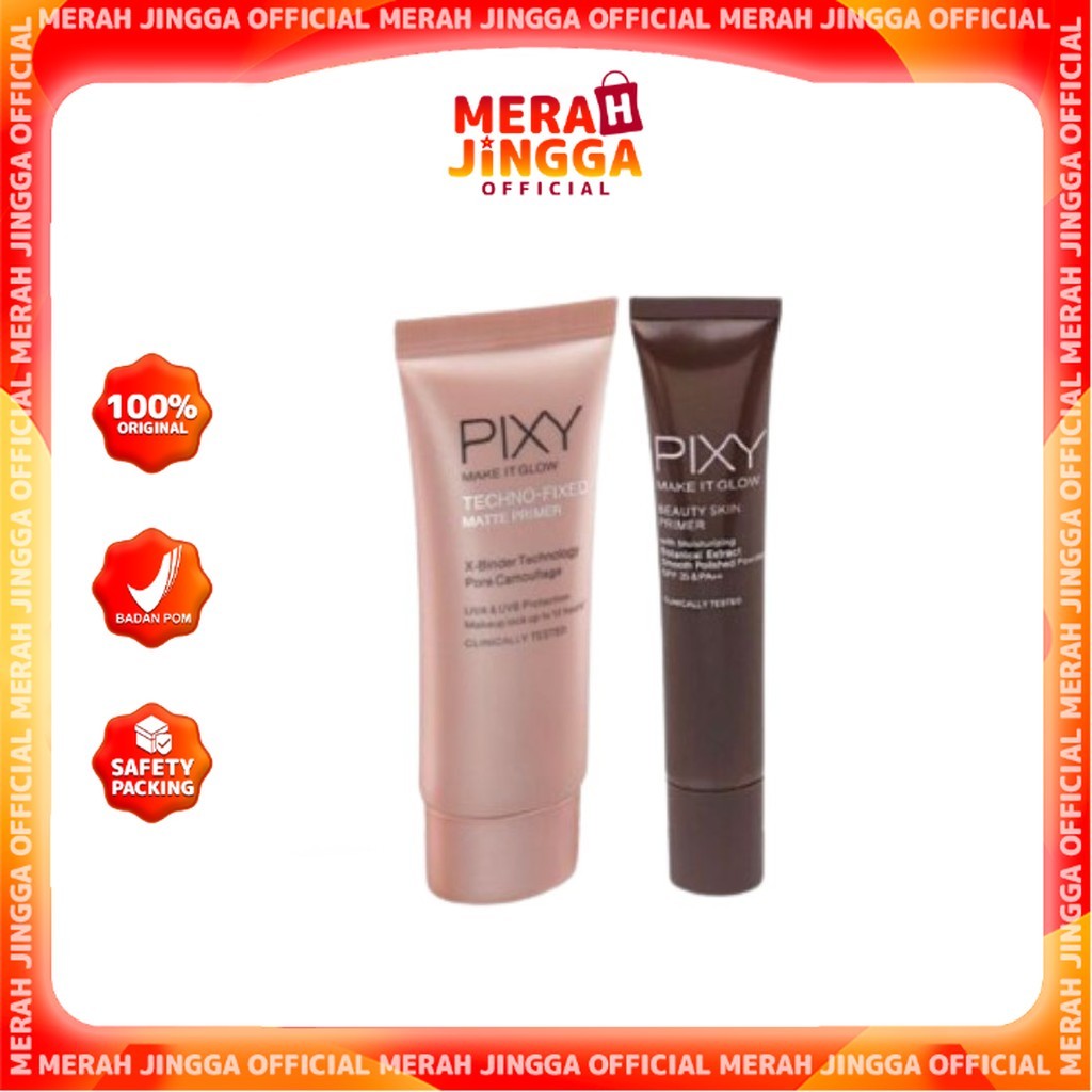 Jual Pixy Make It Glow Beauty Skin Primer | Techno Fixed Matte Primer ...