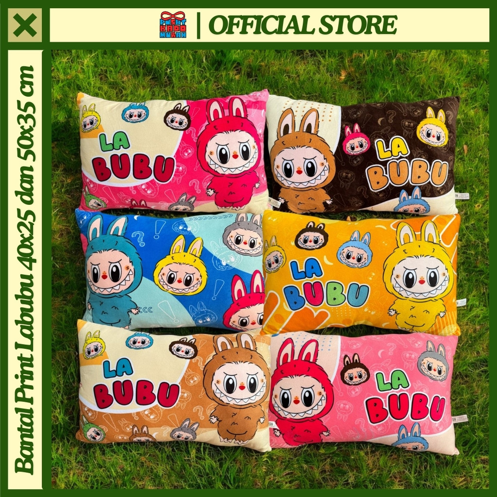 Jual Bantal Print Labubu Anak 50x35 dan 40x25 cm - Pusat Kado Murah ...