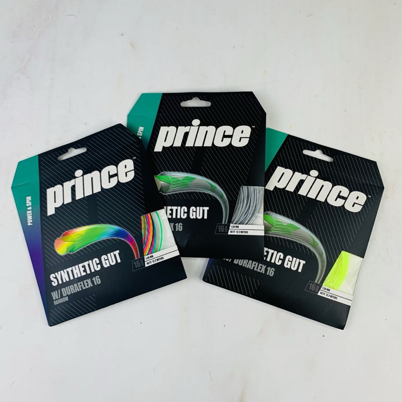 Jual Senar Tenis PRINCE POWER&SPIN Rainbow, Gut16, Gut17 Tennis String ...