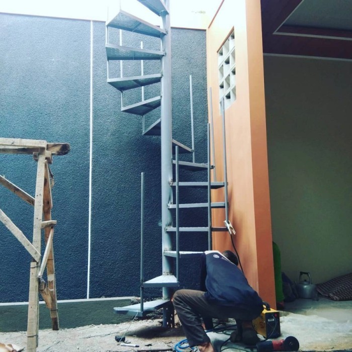 Jual Tangga putar minimalis plat bodres | Shopee Indonesia