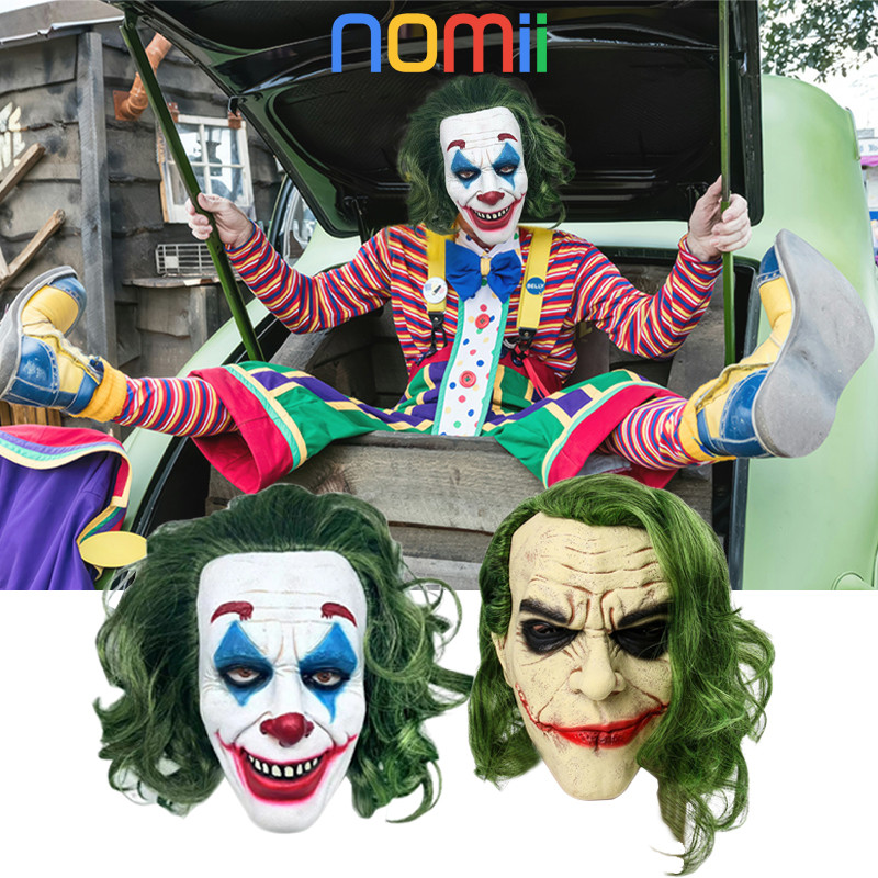 Jual Topeng Wig Joker Jocker Mask Latex Batman Vilain Musuh Dark Knight ...