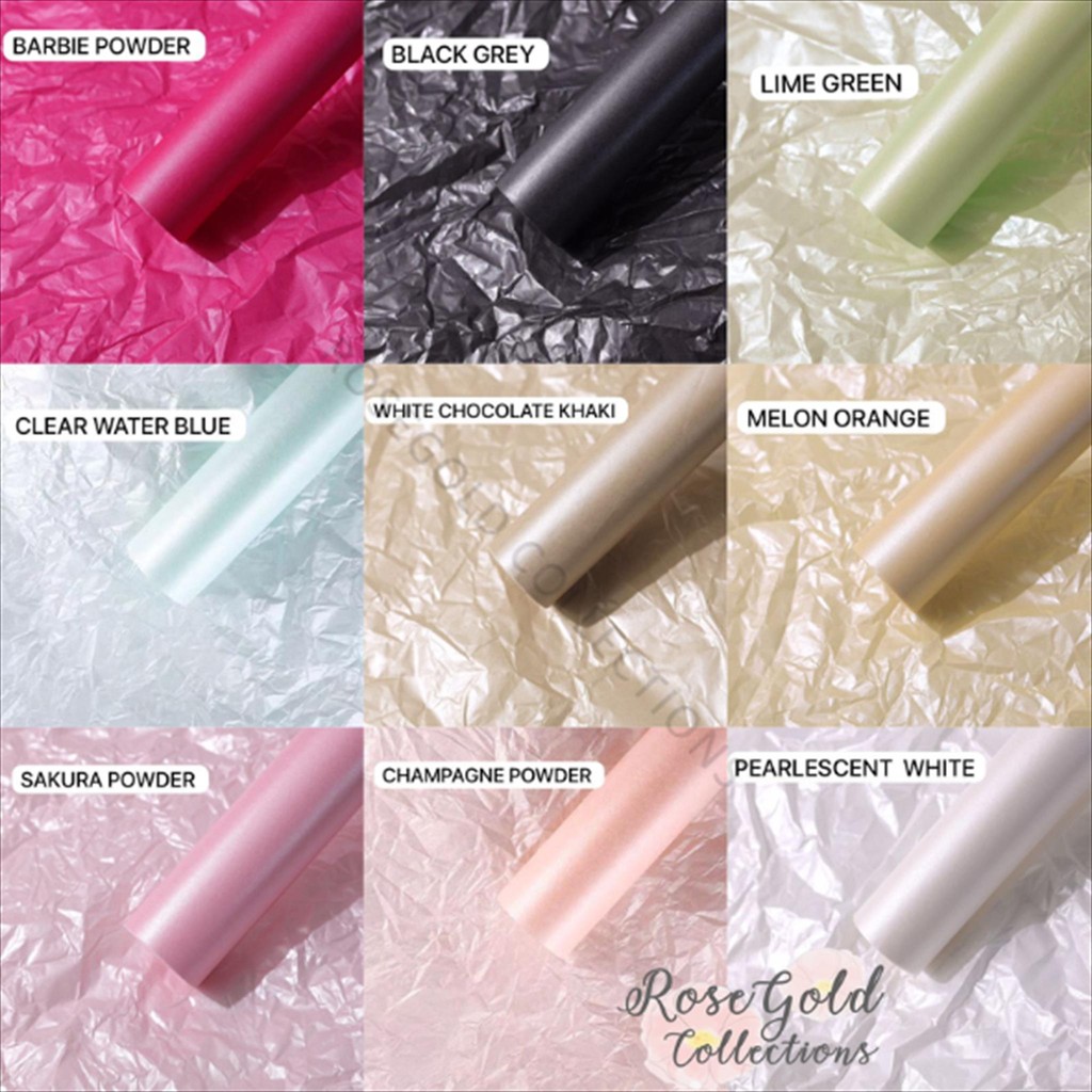 Jual [1 LEMBAR] PEARLESCENT SYDNEY PAPER Flower Wrapping Paper/Kertas ...