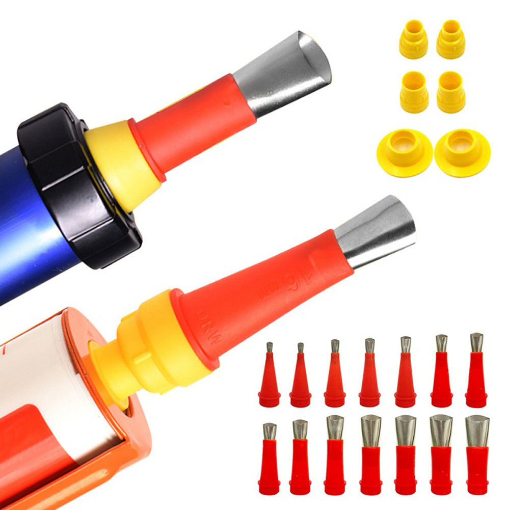 Jual 22pcs/set Nozel Tembakan Lem Sealent /Caulk Nozzle Aplikator ...