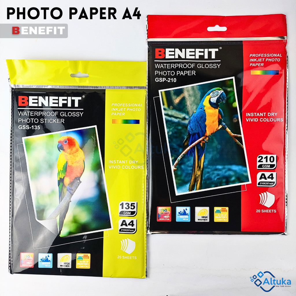 Jual Kertas Foto Print / Photo Paper BENEFIT / Waterproof Glossy Photo ...
