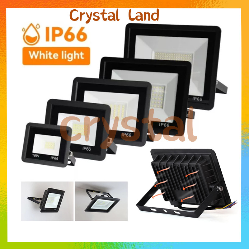 Jual Lampu Led Sorot / Lampu Tembak Flood Light / Pancaran Sorot 30w / 50w / 100w Putih | Shopee ...