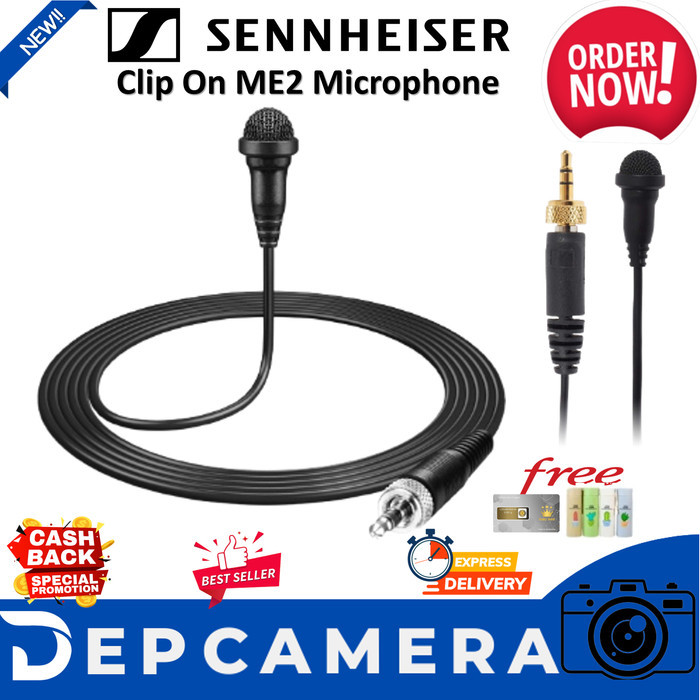 Jual Sennheiser ME-2 ME 2 ME2 Clip On Lavalier Microphone Original | Shopee Indonesia