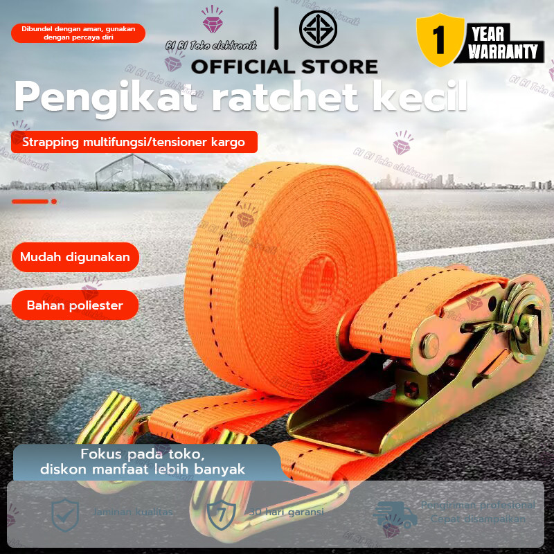 Jual 4-10M Tali Kecepatan Ratchet Tie Down 10 TON /Cargo Lashing Belt ...