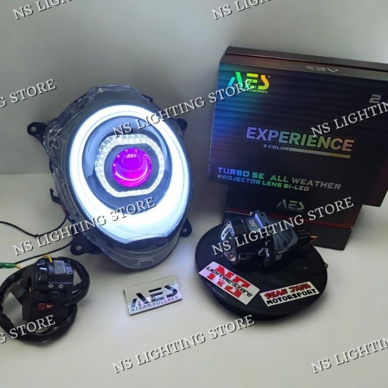 Jual PROJIE PROJECTOR BILED AES ALL WEATHER 3 WARNA SCOOPY NEW | Shopee ...