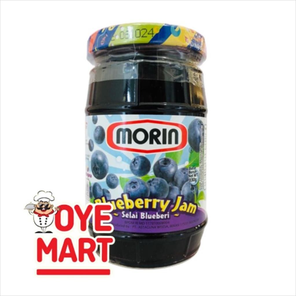 Jual MORIN BLUEBERRY JAM 330GR / SELAI BLUEBERRY MORIN JAR SELAI ROTI ...
