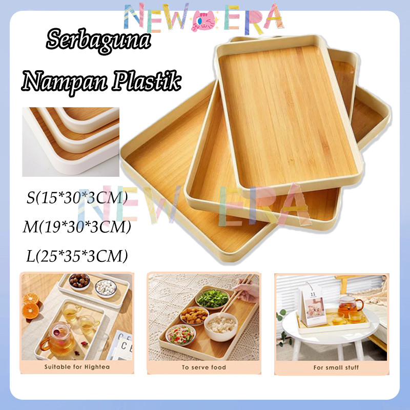 Jual Nampan Kayu Bambu Tray Bamboo Estetik Nampan Tea Dessert | Shopee ...