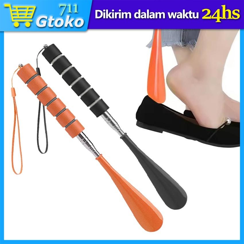Jual Sendok Sepatu Portable Shoe Horn Panjang Tongkat Teleskopik ...