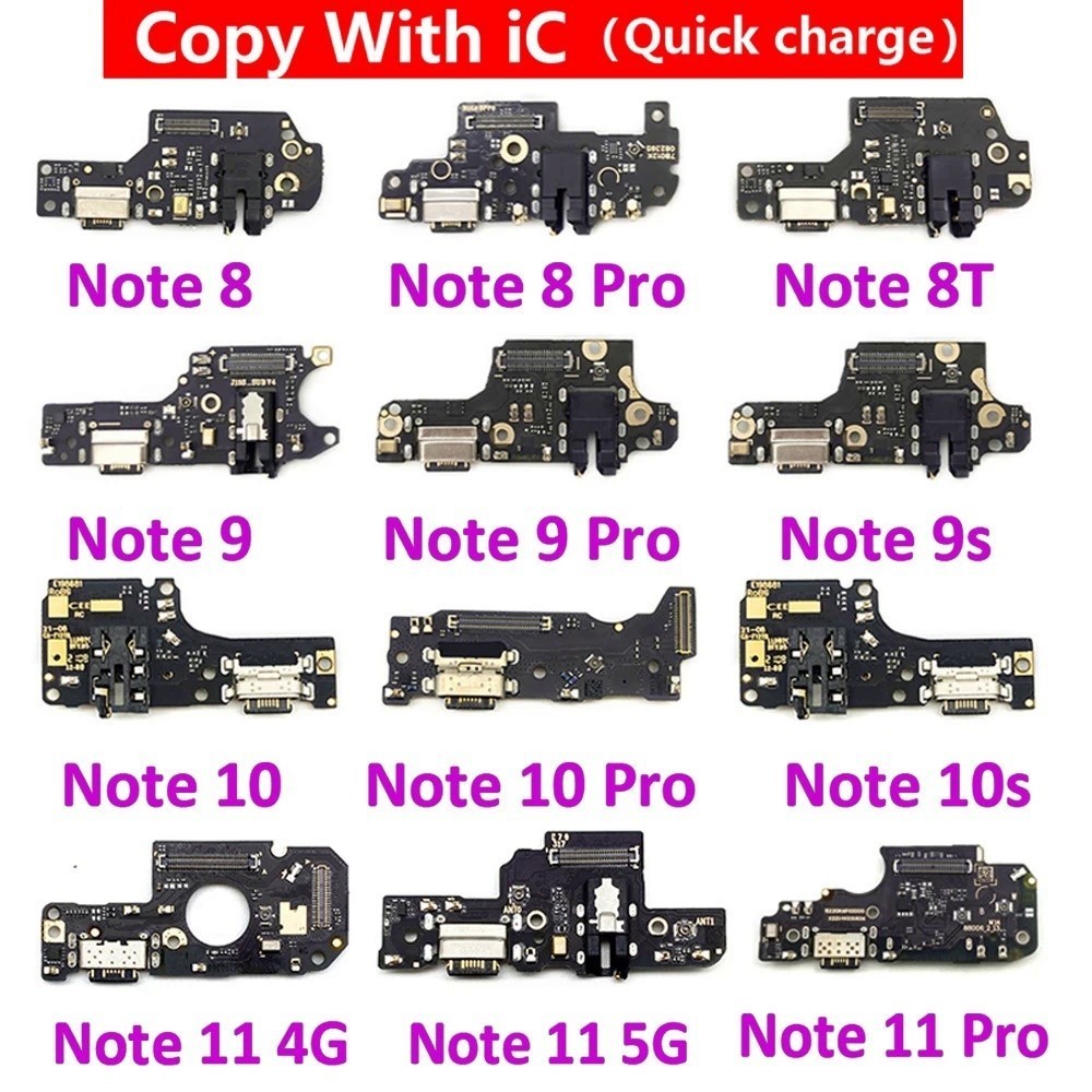 Jual Papan Cas Redmi Note 7 8 8T 9S 9 9 Pro 10s 11 11 Pro 4G Fast ...