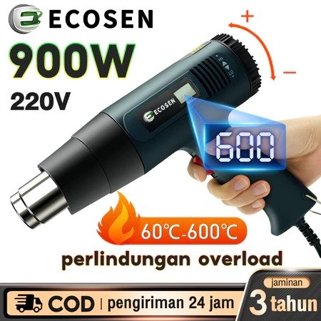 Jual ECOSEN Heat Gun 220V Air Hot Gun H&L Pro Senapan Panas Pistol ...
