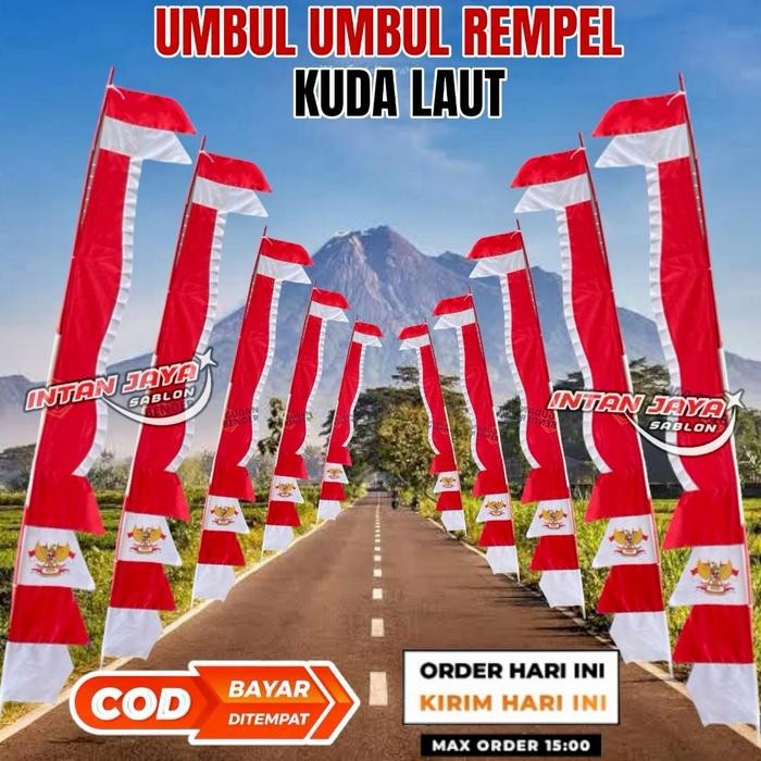 Jual Promo UMBUL UMBUL MERAH PUTIH PANJANG 4 METER - Umbul2 Layur ...