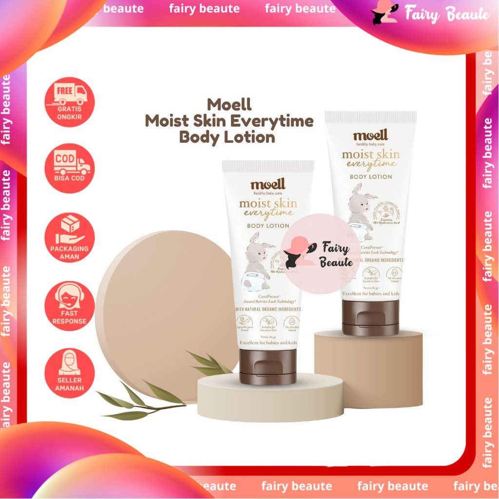 Jual Moell Body Lotion Bayi 185gr - Body Lotion Baby skincare anak dan ...