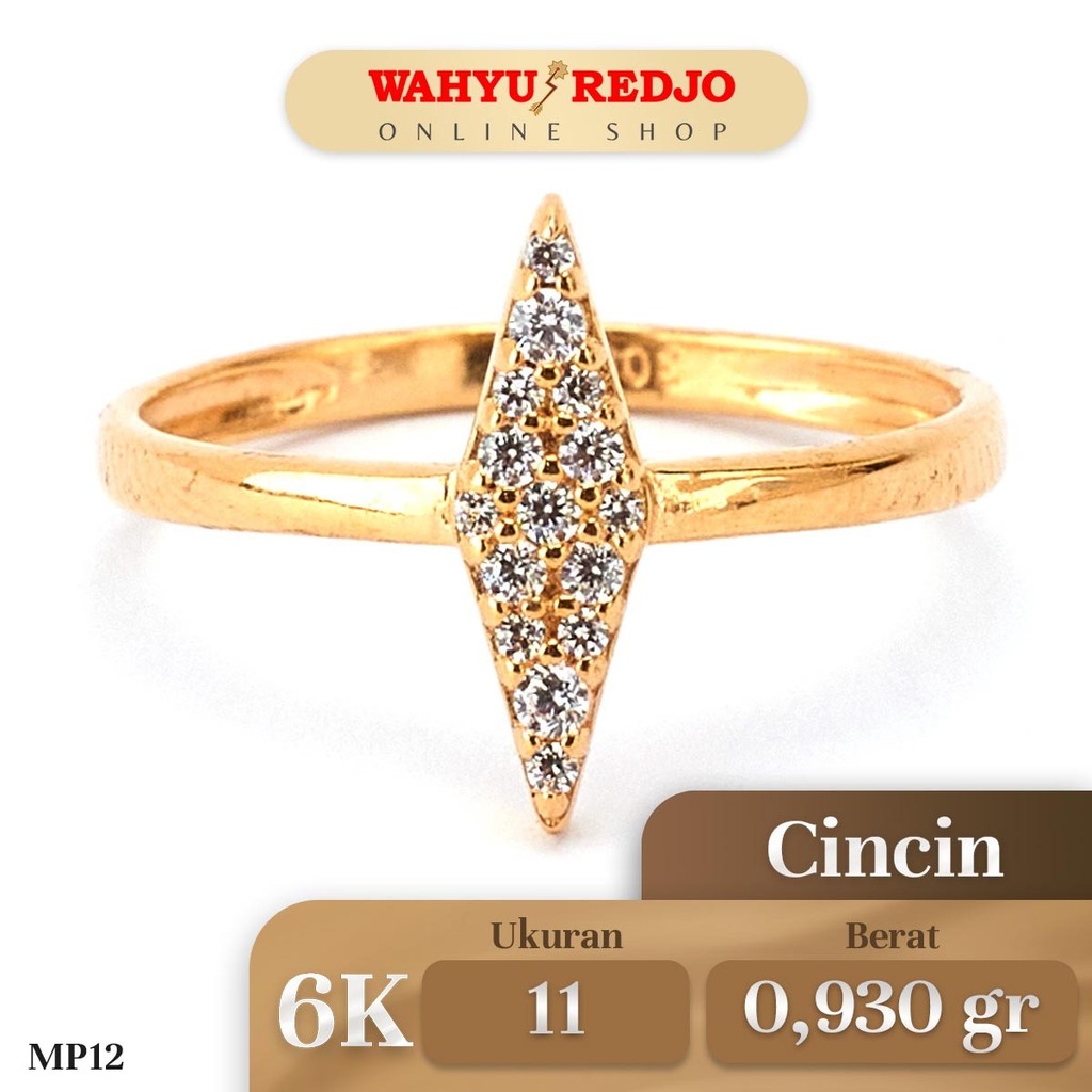 Jual Cincin Emas Kadar 6K Wahyu Redjo CC-6K 28576847 | Shopee Indonesia