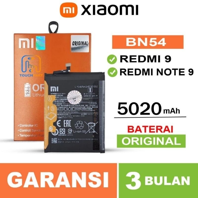 Jual battery batrai Xiaomi Redmi 9 Redmi Note 9 bn54 Batre battery ...