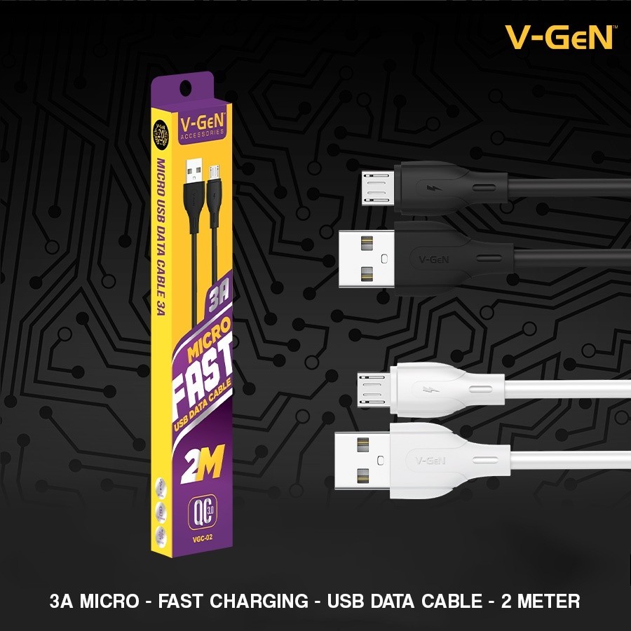 Jual Kabel VGeN Micro 2Meter VGC-02 Fast Charging 3.0 Original Kabel ...