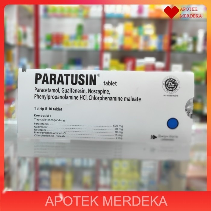 Jual paratusin 1 strip 10 tablet / obat batuk flu pilek dewasa | Shopee ...