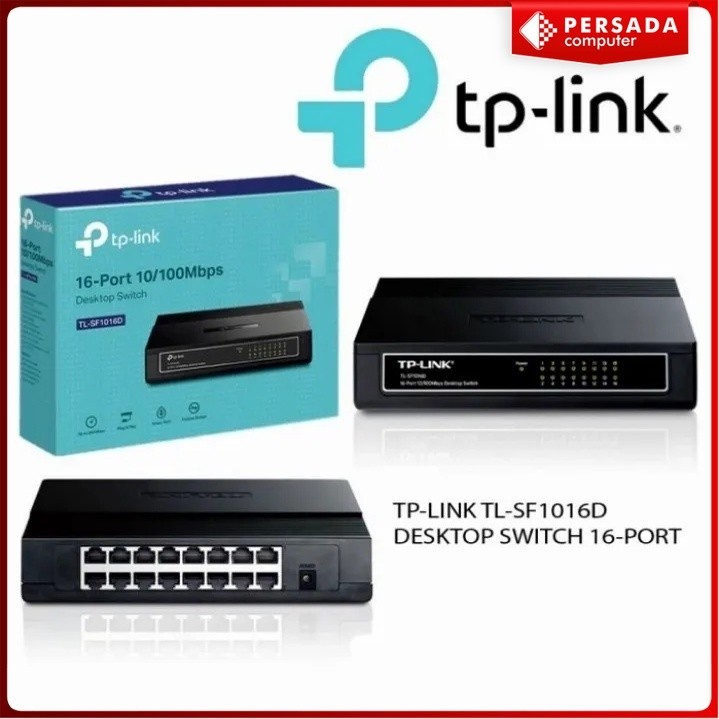 Jual TP-LINK TL-SF1016D 16-Port 10/100M TPLINK Switch Hub 16Port 16 ...