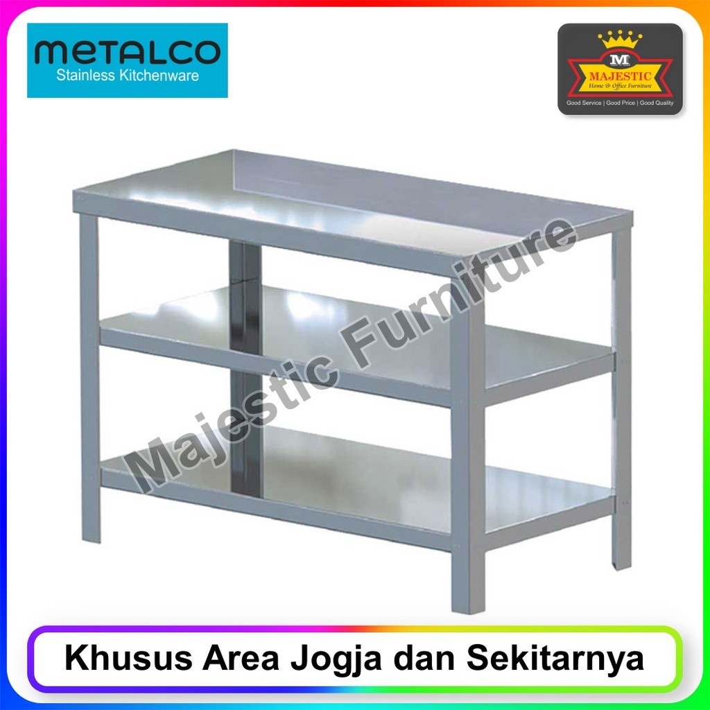 Jual Meja Dapur Stainless Metalco MT-3 WSB (Anti Karat) - Jogja ...