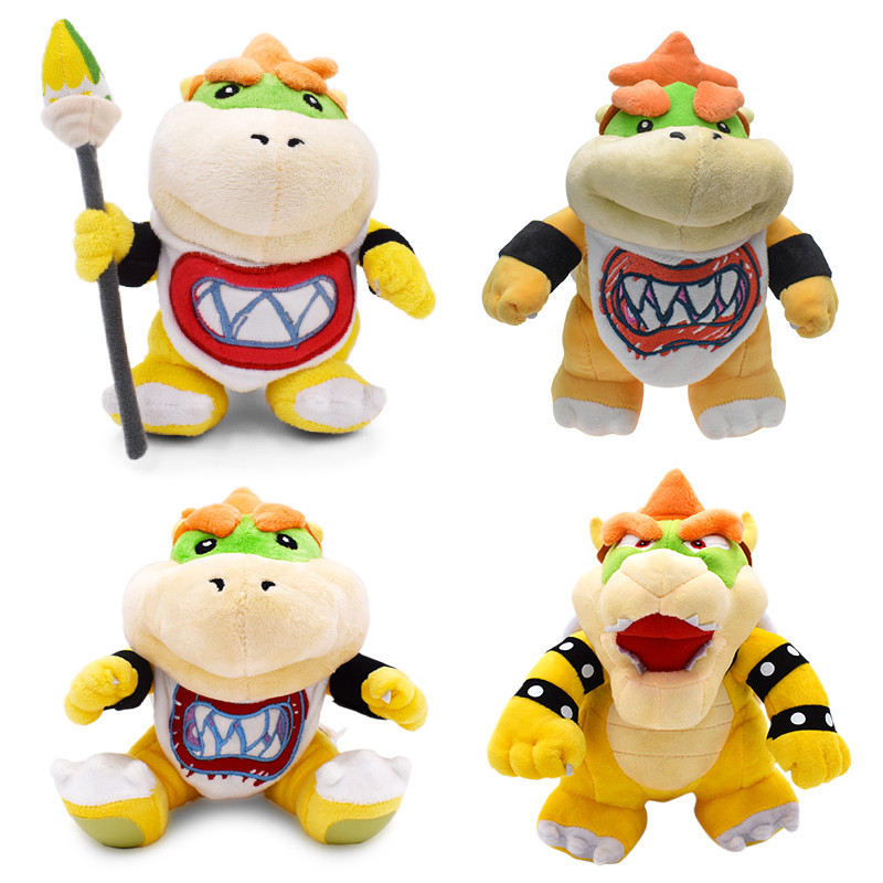Jual Mario Bowser JR. standding Sitting Bowser Koopa Plush Toys Cartoon ...