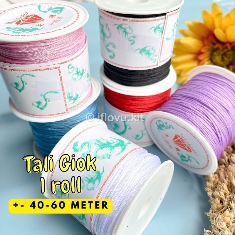 Jual Bahan DIY Tali Giok Cina 1 ROLL Isi 50 meter | Tali shambala DIY ...