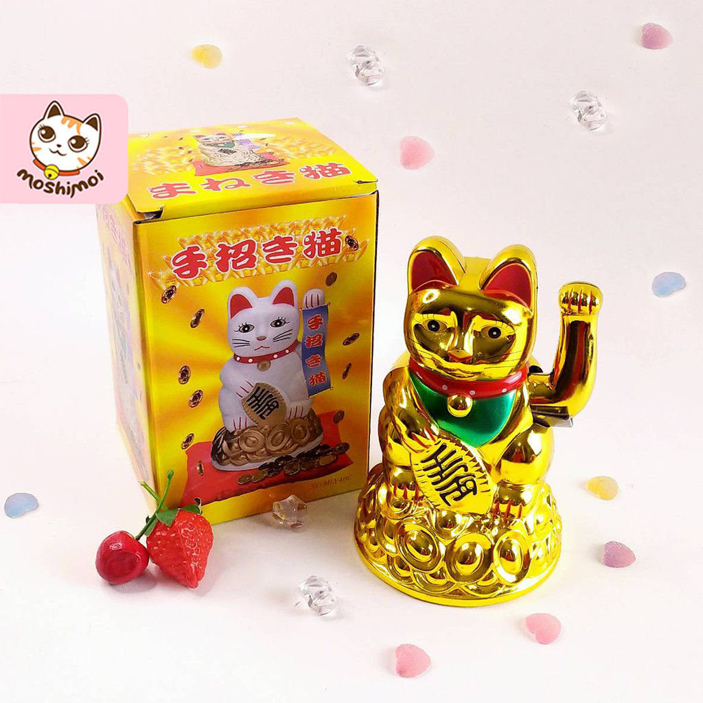 Jual Kucing Hoki / Lucky Cat / Pajangan Kucing Rezeki | Shopee Indonesia