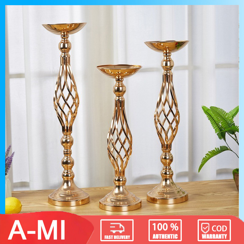 Jual Vas Candlestick Mewah - Vas Emas - Alat Peraga Pernikahan ...