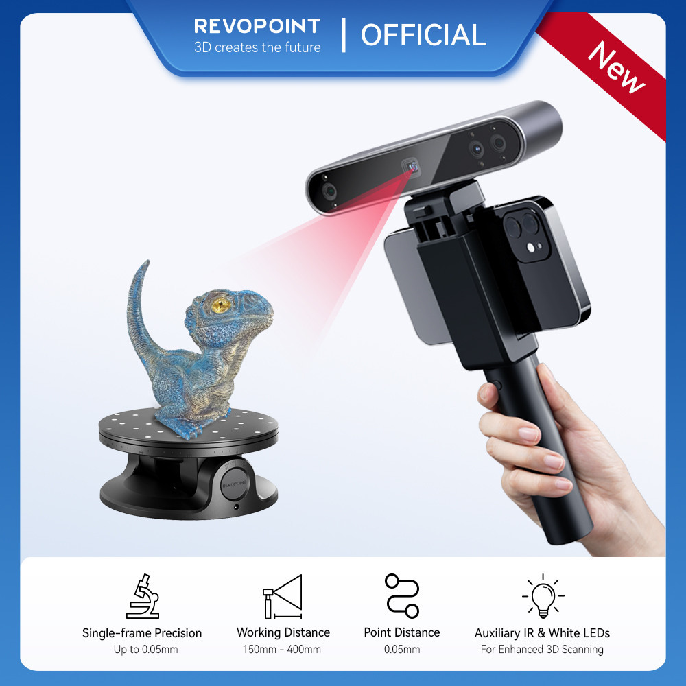 Jual Revopoint POP3 3D Scanner 0.05mm High precision Handheld 3D ...