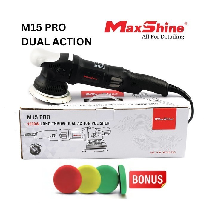 Jual Mesin Poles Mobil Dual Action Polisher DA Maxshine M15 PRO Long ...