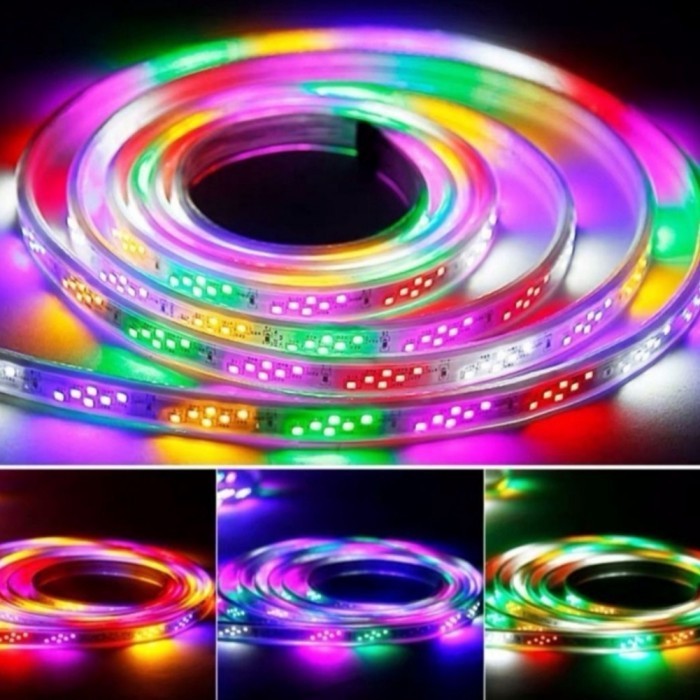 Jual lampu led strip merah putih outdoor 10 meter 2835 / LED Strip ...
