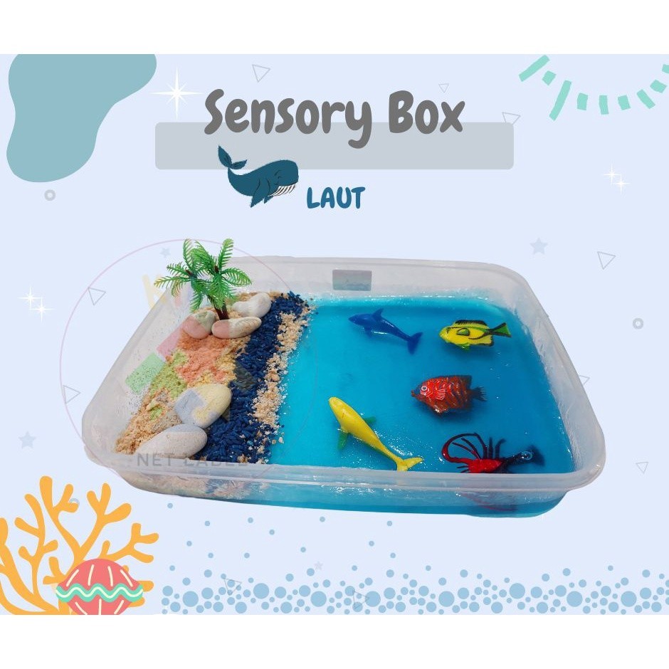 Jual LD39F Sea Sensory Box / Sensory Bin / Sensory Play / Laut / mainan ...