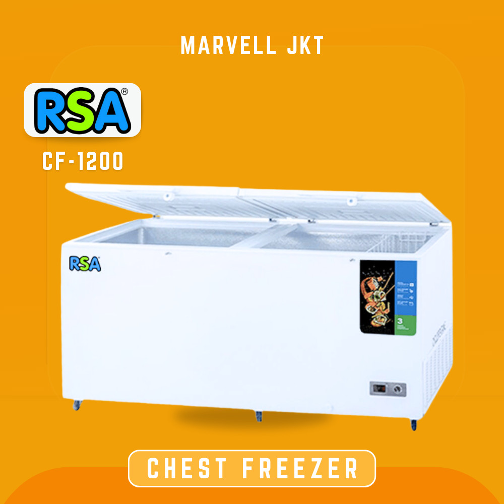 Jual RSA CF 1200 CF-1200 CHEST FREEZER BOX CHEST FREEZER 1000 LITER ...