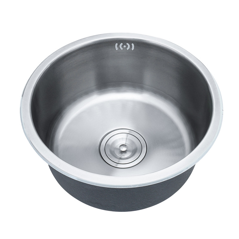 Jual Mini Round Kitchen Sink Stainless Steel Bar Round Basin with ...