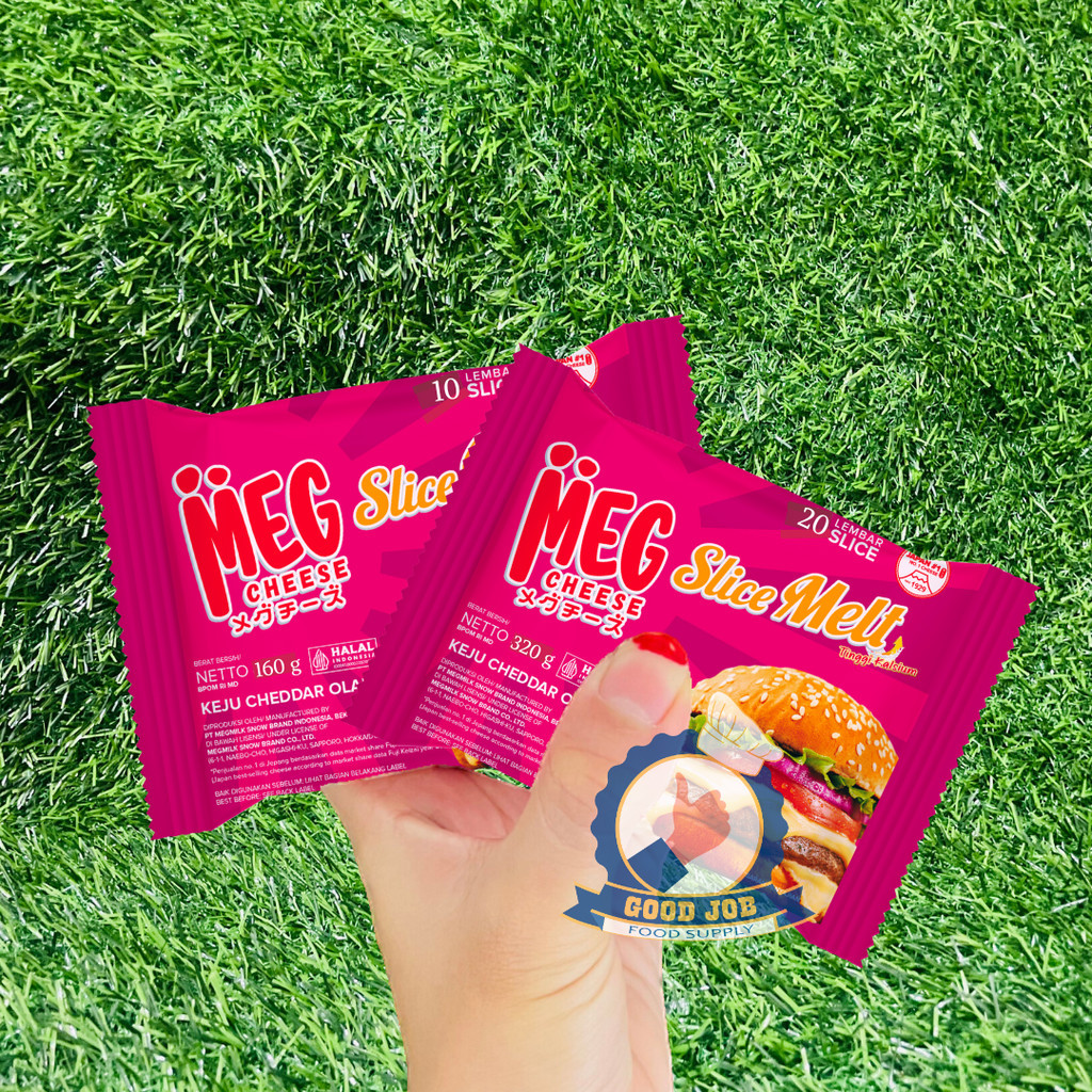 Jual MEG CHEESE Keju Cheddar Slice Melt 20 Lembar Halal | Easy Melt ...