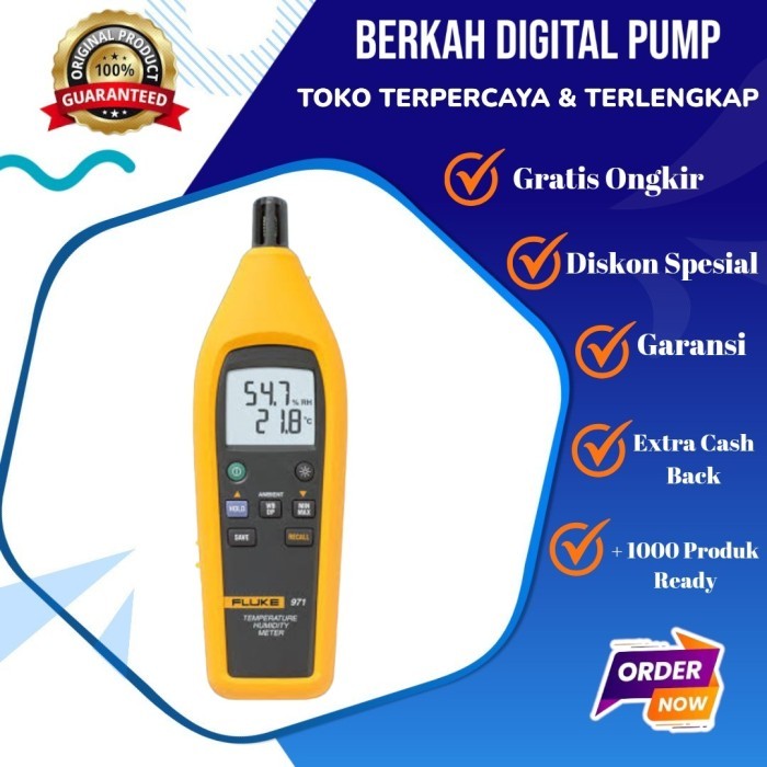 Jual Temperature Humidity Meter Fluke 971 Tester Thermometer Hygrometer ...