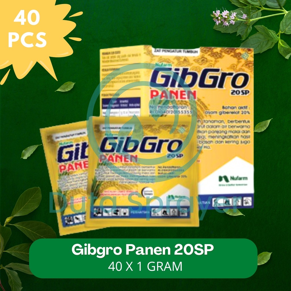 Jual GibGro Panen 20 SP 1 box 40 x 1GZat Pengatur Tumbuh Padi 40 gram ...