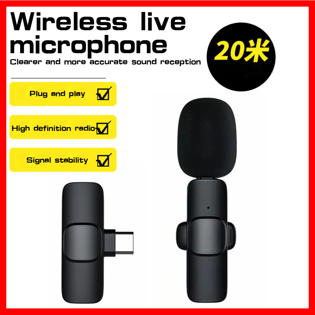 Jual Wireless Microphone HP K8 Professional Clip On Wireless Mikrofon ...
