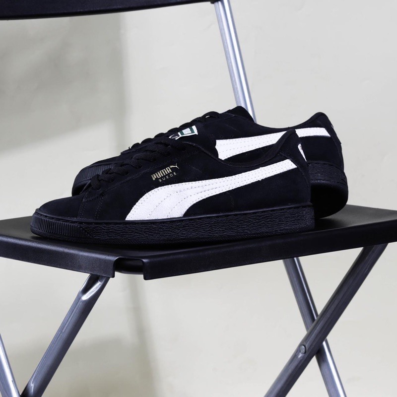 Jual RP 1 RUPIAH PUMA SUEDE FULL BLACK LIST WHITE SEPATU SEKOLAH PRIA ...