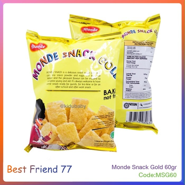 Jual Cemilan Monde Snack Gold 60gr Cemilan Snack / Cemilan Sehat Ibu ...