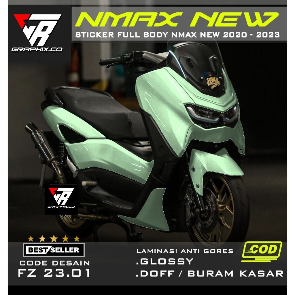 Jual Decal nmax new fullbody polos - Sticker nmax new full body 2020 ...