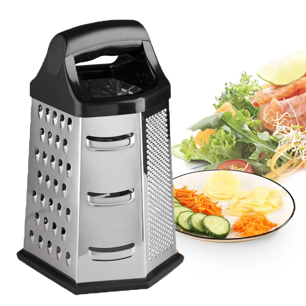 Jual Multifunctional Vegetables Box Grater Stainless Steel 6 Sides ...