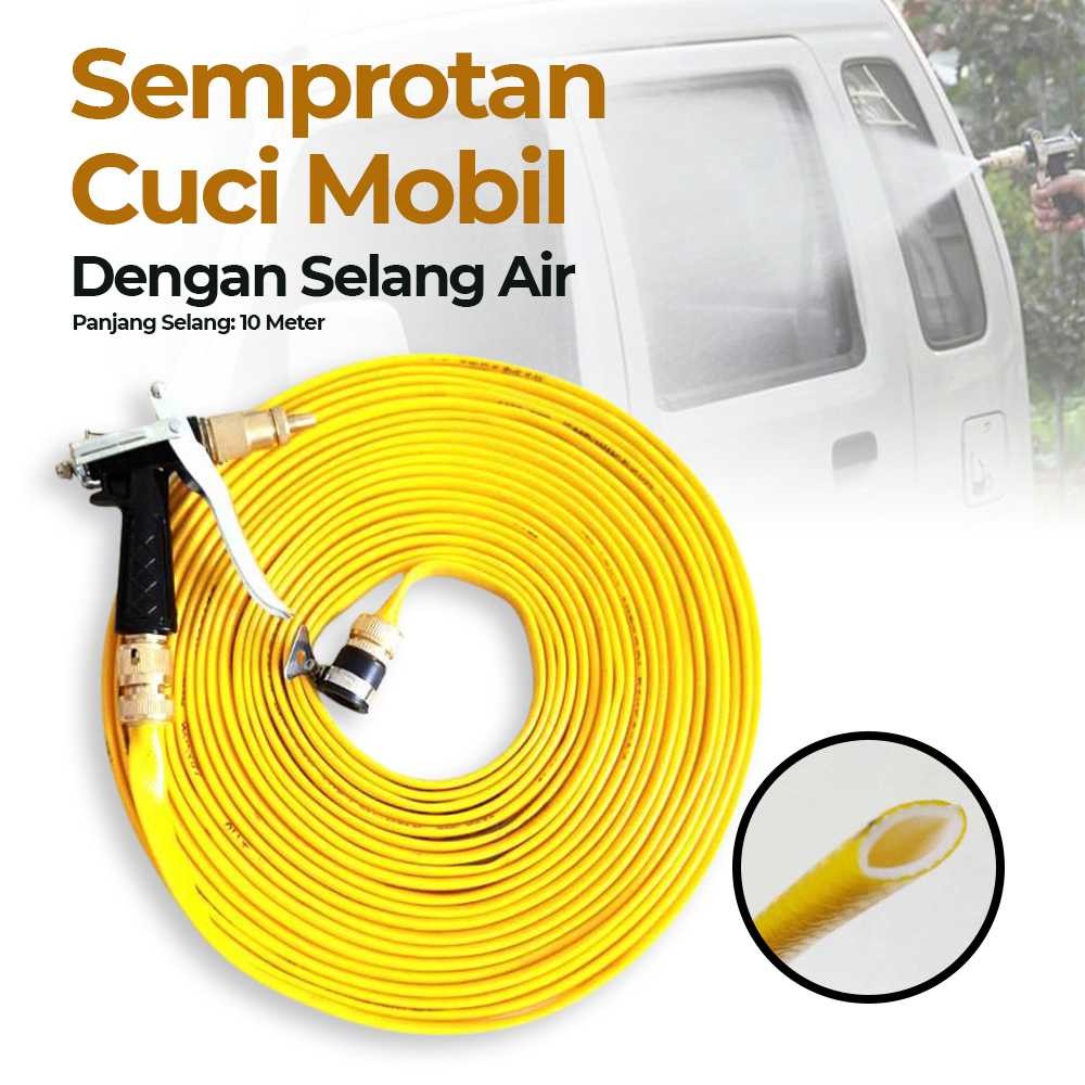 Jual Semprotan Cuci Mobil Motor dengan Selang Air 10 Meter / Alat ...