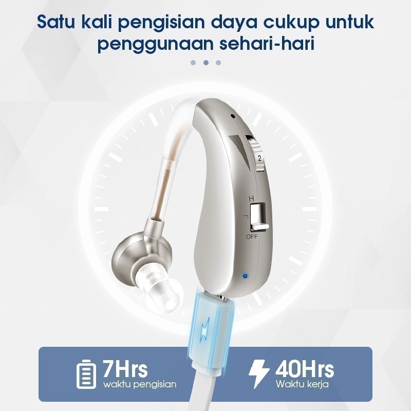 Jual Alat Bantu Dengar Pengeras Suara Hearing Aid / Alat Bantu Dengar Bergaransi Cas Charger ...