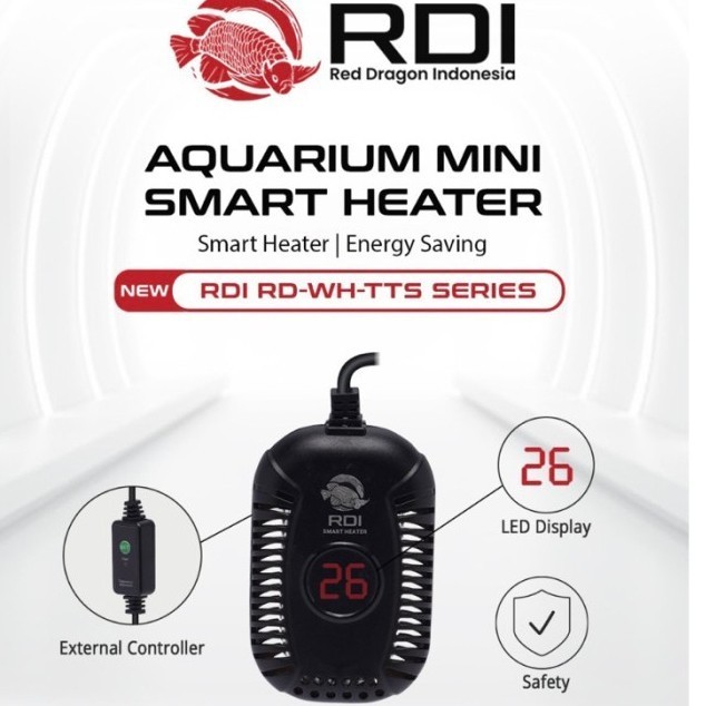 Jual HEATER RDI RD WH TTS 100 Watt Smart Heater Aquarium penghangat ...