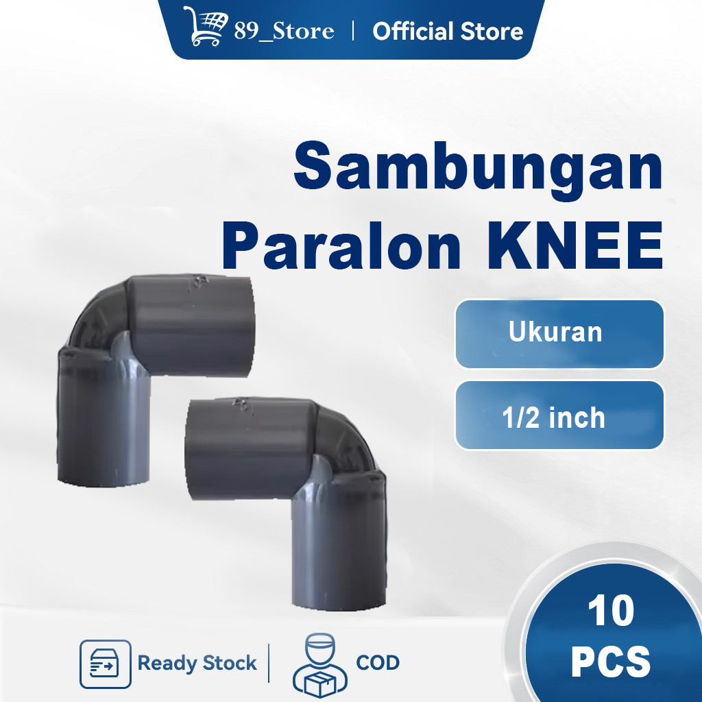 Jual SAMBUNGAN PARALON 1/2 INCH KNEE SOCKET KNIE BAHAN PVC BENTUK L ...