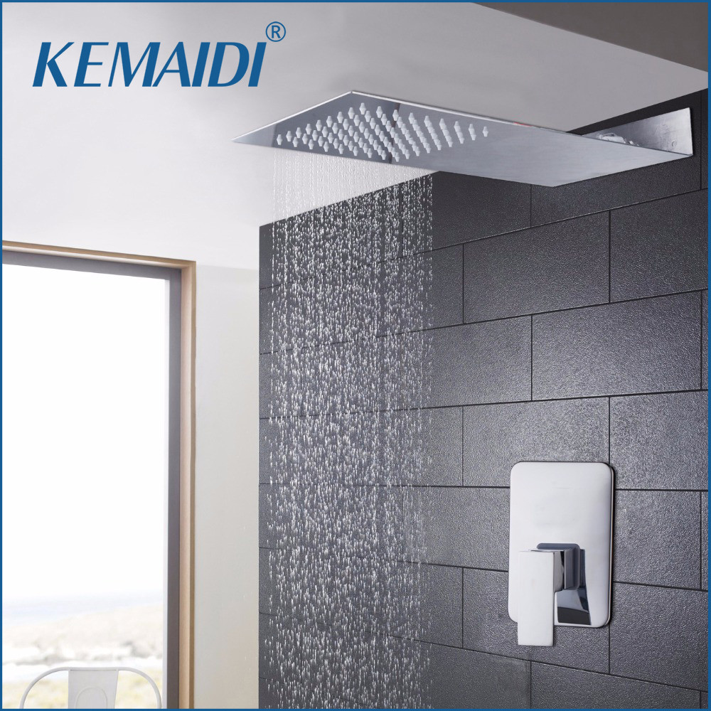 Jual Bathtub Rainfall Shower Systerm Luxury Wall Mounted Square Shower ...